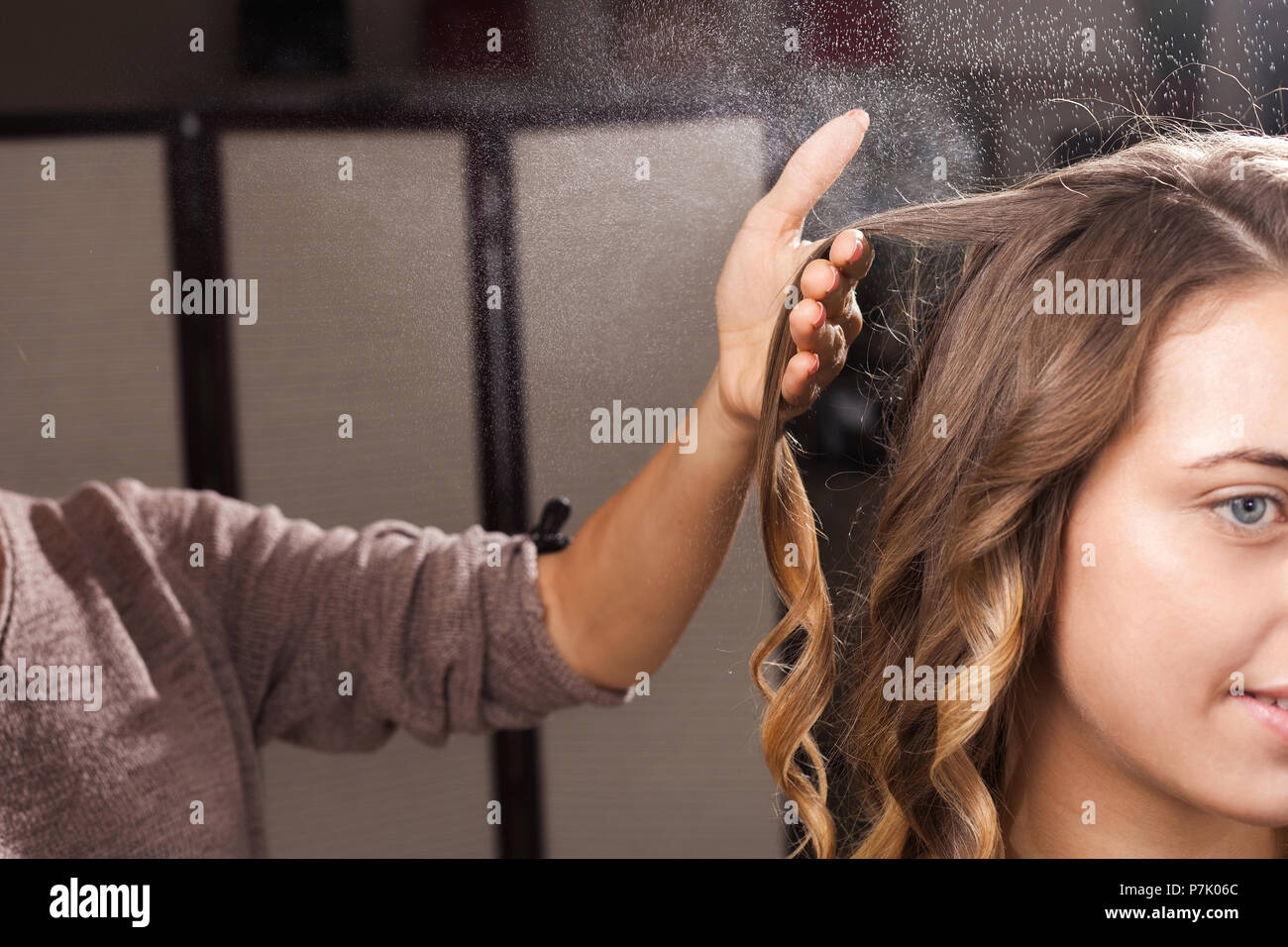Hairstyle ringlets hi-res stock photography and images - Alamy