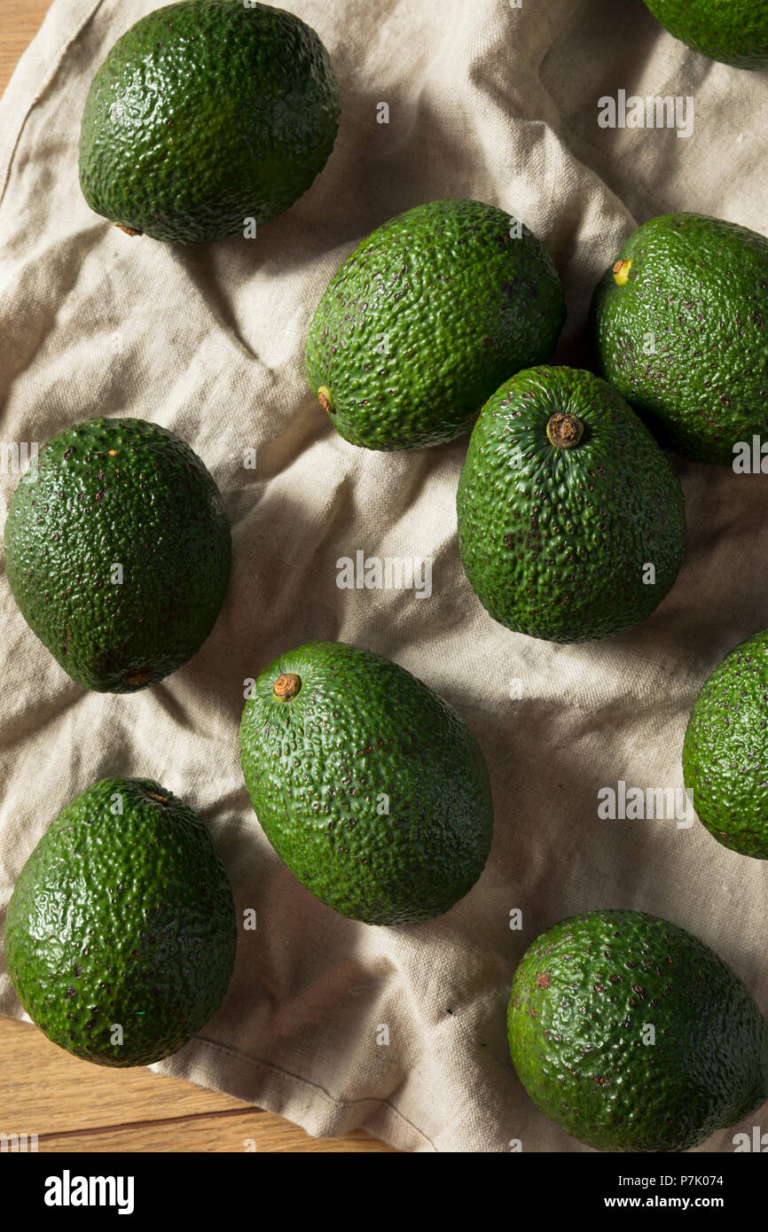 Raw Green Organic Unripe Avocados in a Pile Stock Photo - Alamy