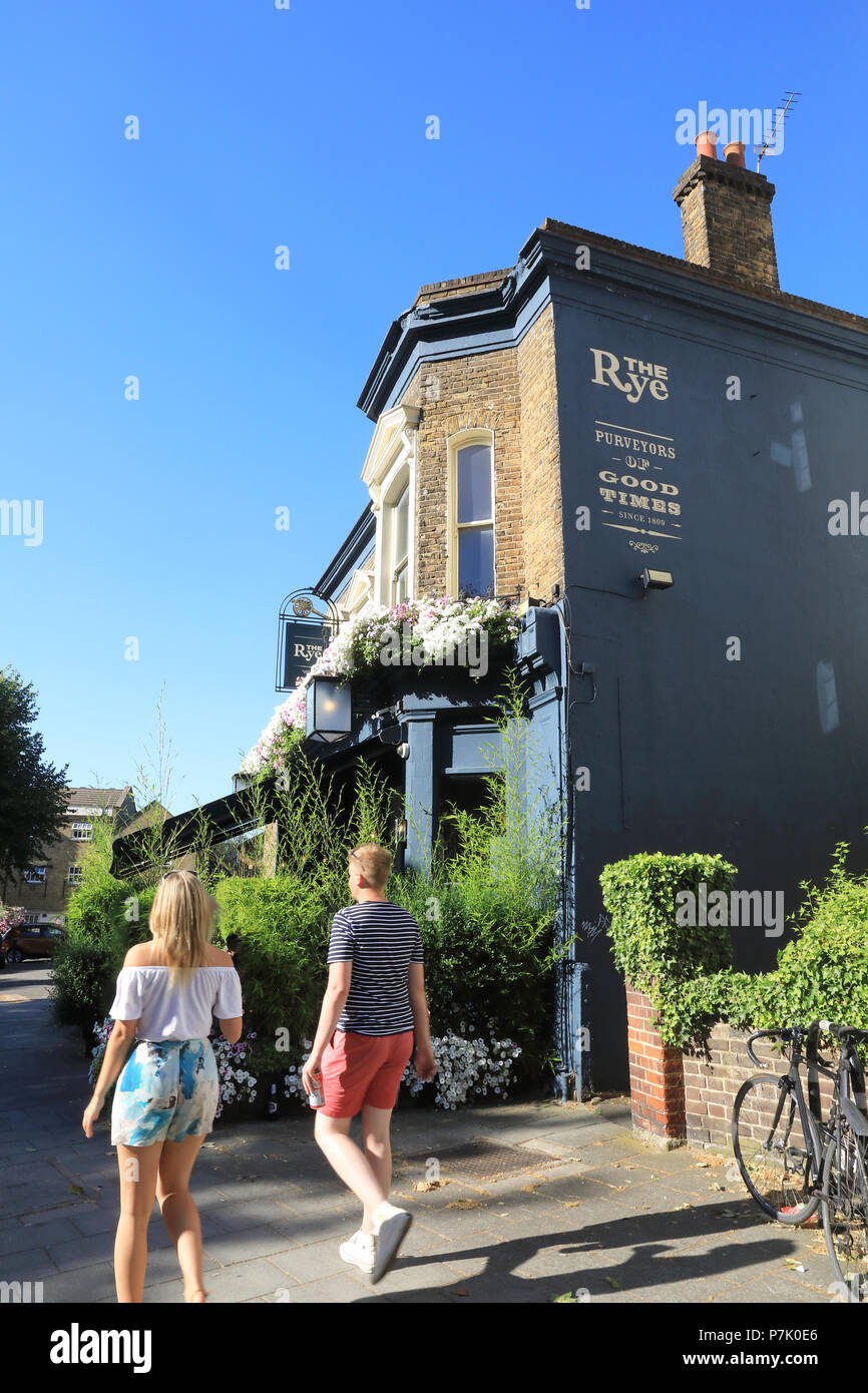 Countrified, urban pub, The Rye, by Peckham Rye Common, in south London ...