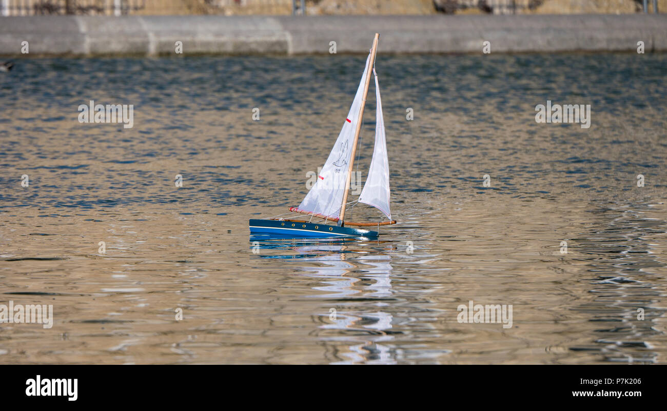 Miniature boat in Paris Stock Photo - Alamy