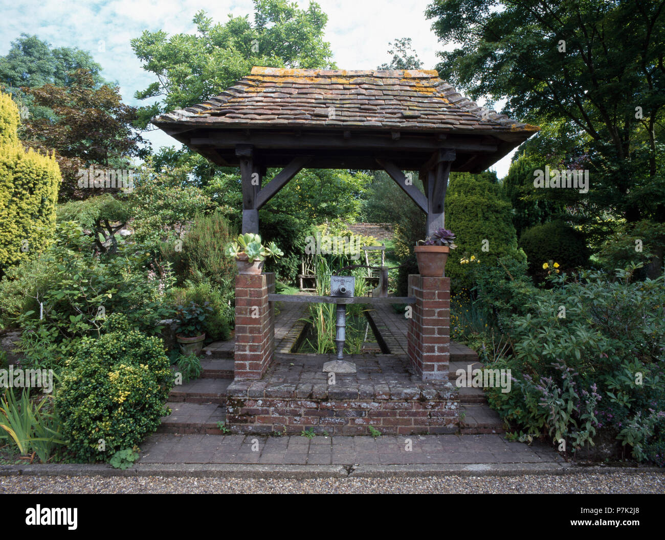 Brick gazebo hi-res stock photography and images - Alamy