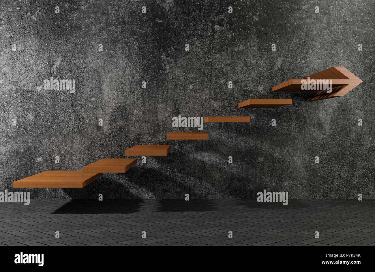 The steps to move forward Stock Photo - Alamy