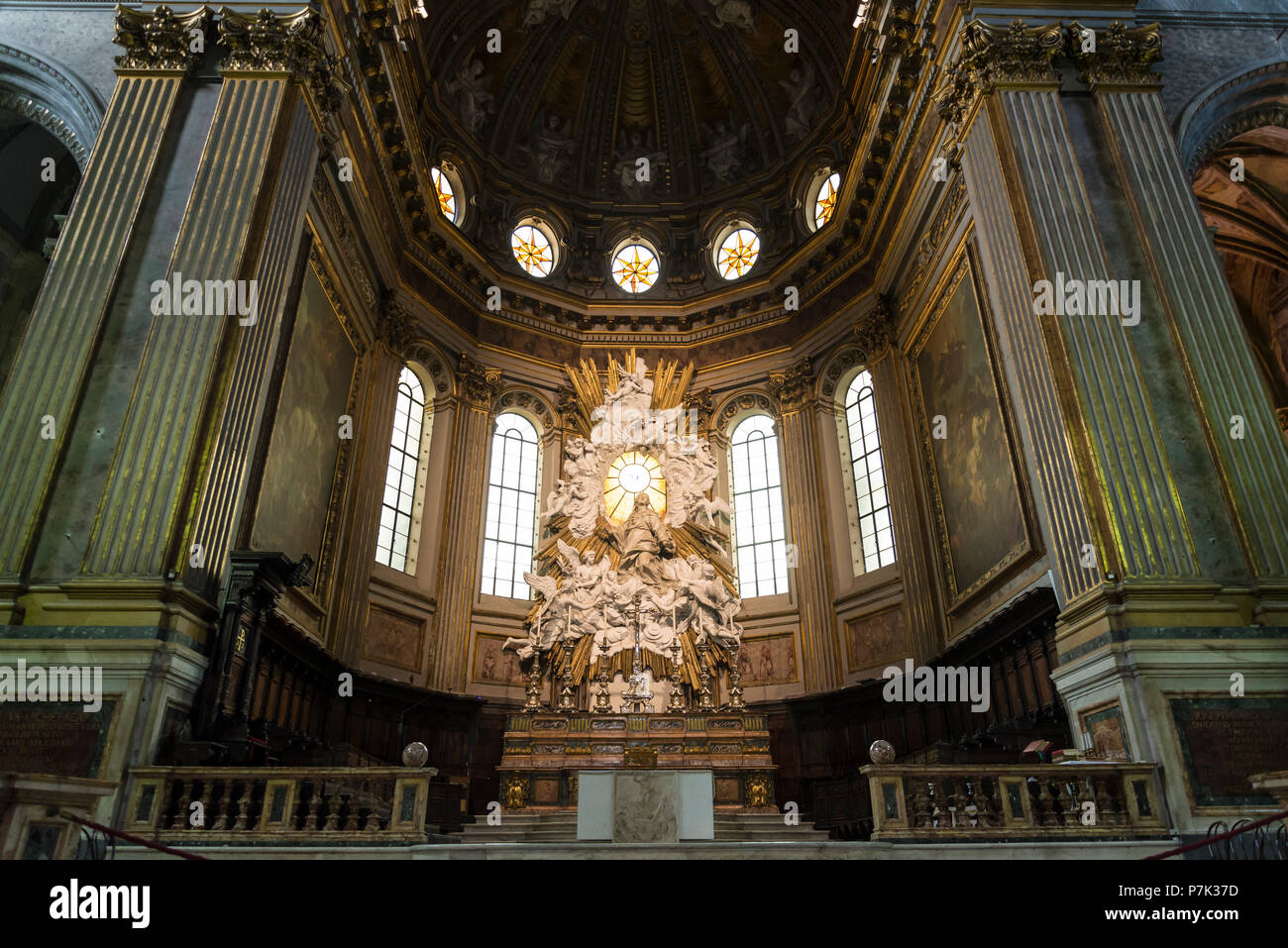 Naples italy altar duomo cathedral hi-res stock photography and images ...