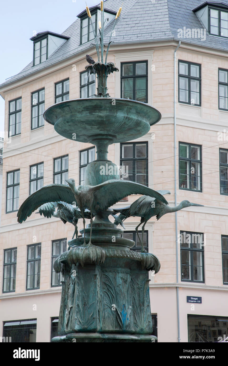 Stork Fountain; Copenhagen; Denmark Stock Photo - Alamy