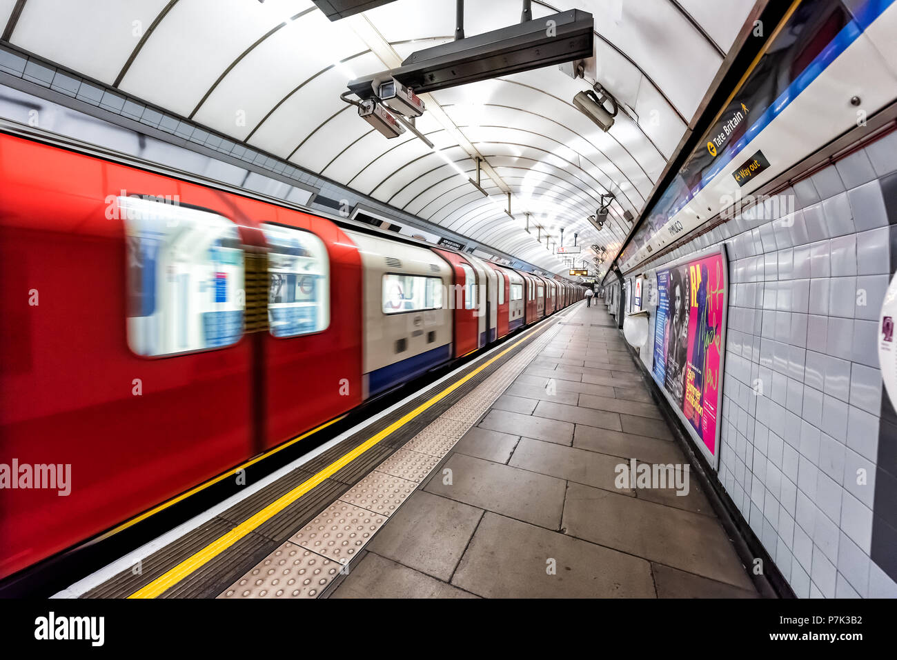 Tube train in motion hi-res stock photography and images - Alamy