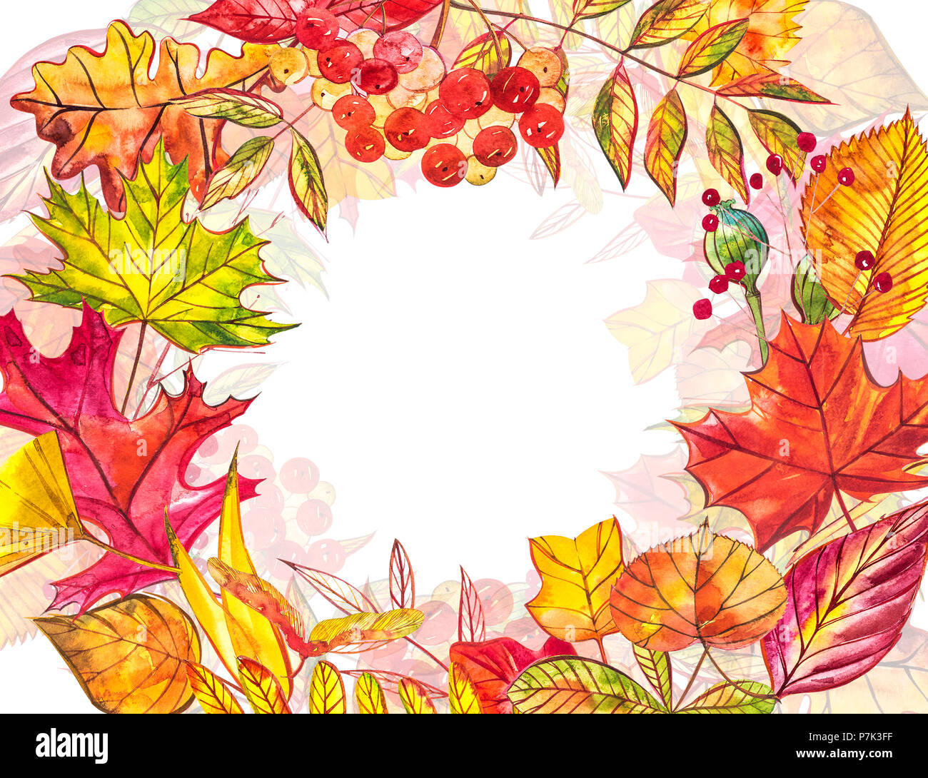 Autumn template background. Seasonal illustrations.web banner template ...