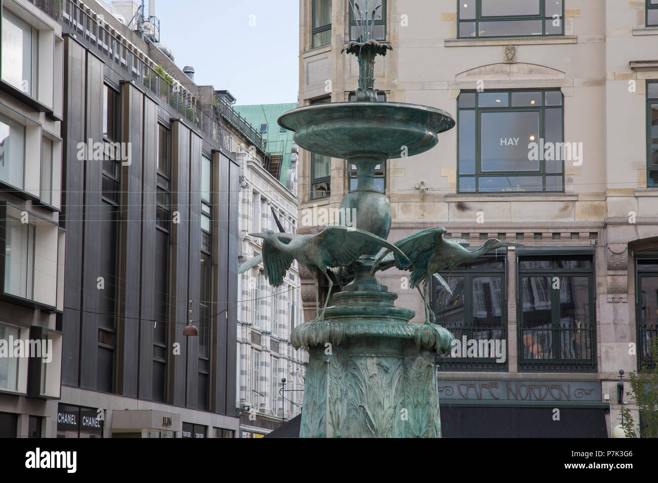 Stork Fountain; Copenhagen; Denmark Stock Photo - Alamy
