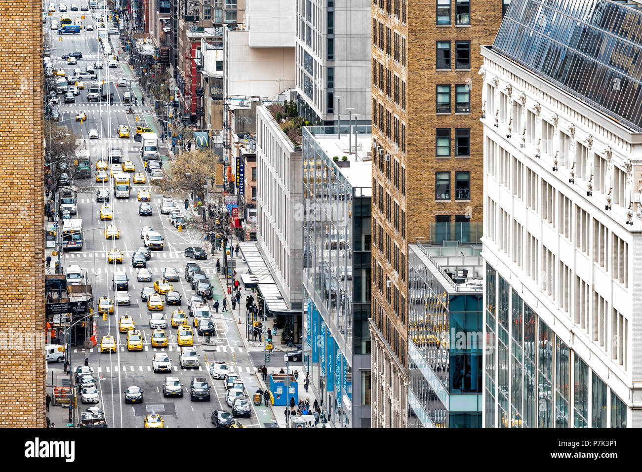 Aerial view street intersection new hi-res stock photography and images ...