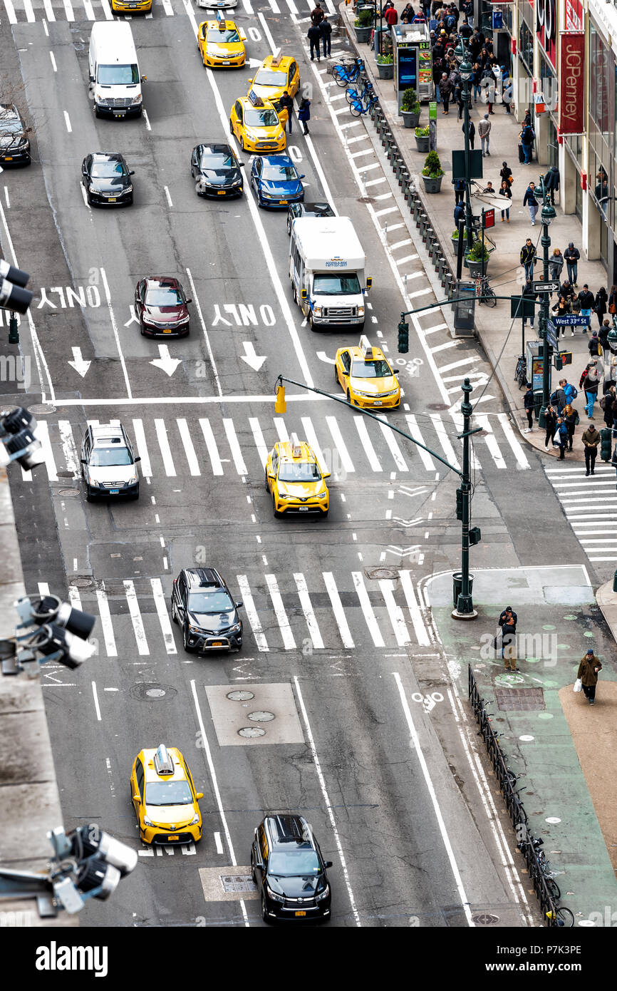 Aerial intersection walking hi-res stock photography and images - Alamy