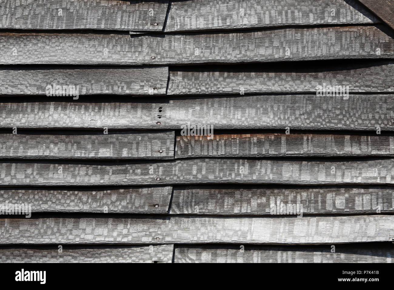 old gray weathered oak tobacco barn siding with interesting pattern ...