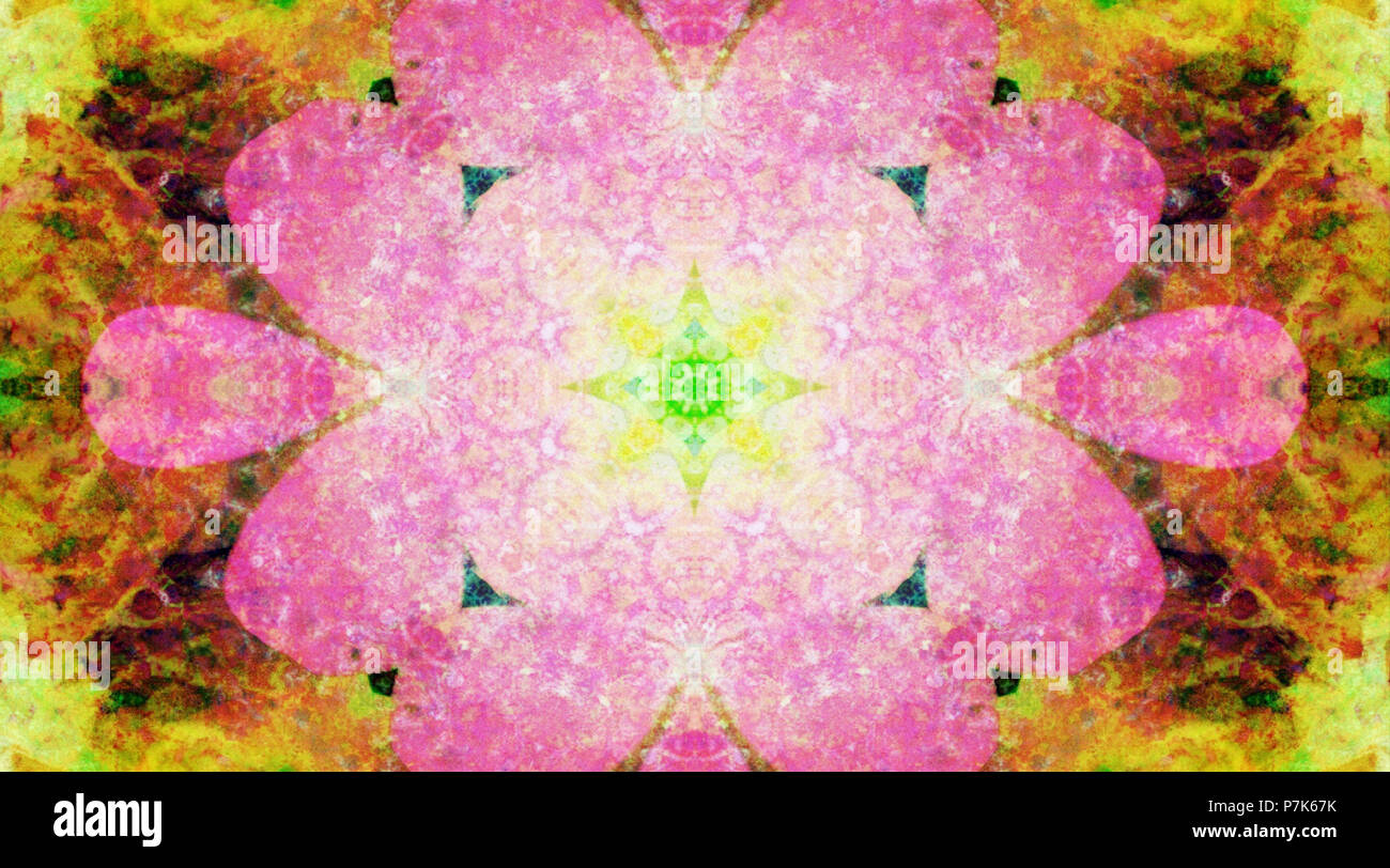 Photographic flower pattern, symmetrical Stock Photo - Alamy