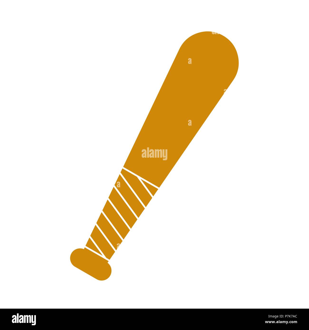 Baseball bat isolated. Sports stick vector illustration Stock Vector ...