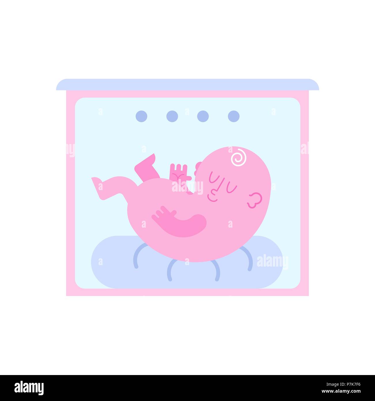 Baby hatch isolated. Baby box for Newborn. Embryo vector illustration ...