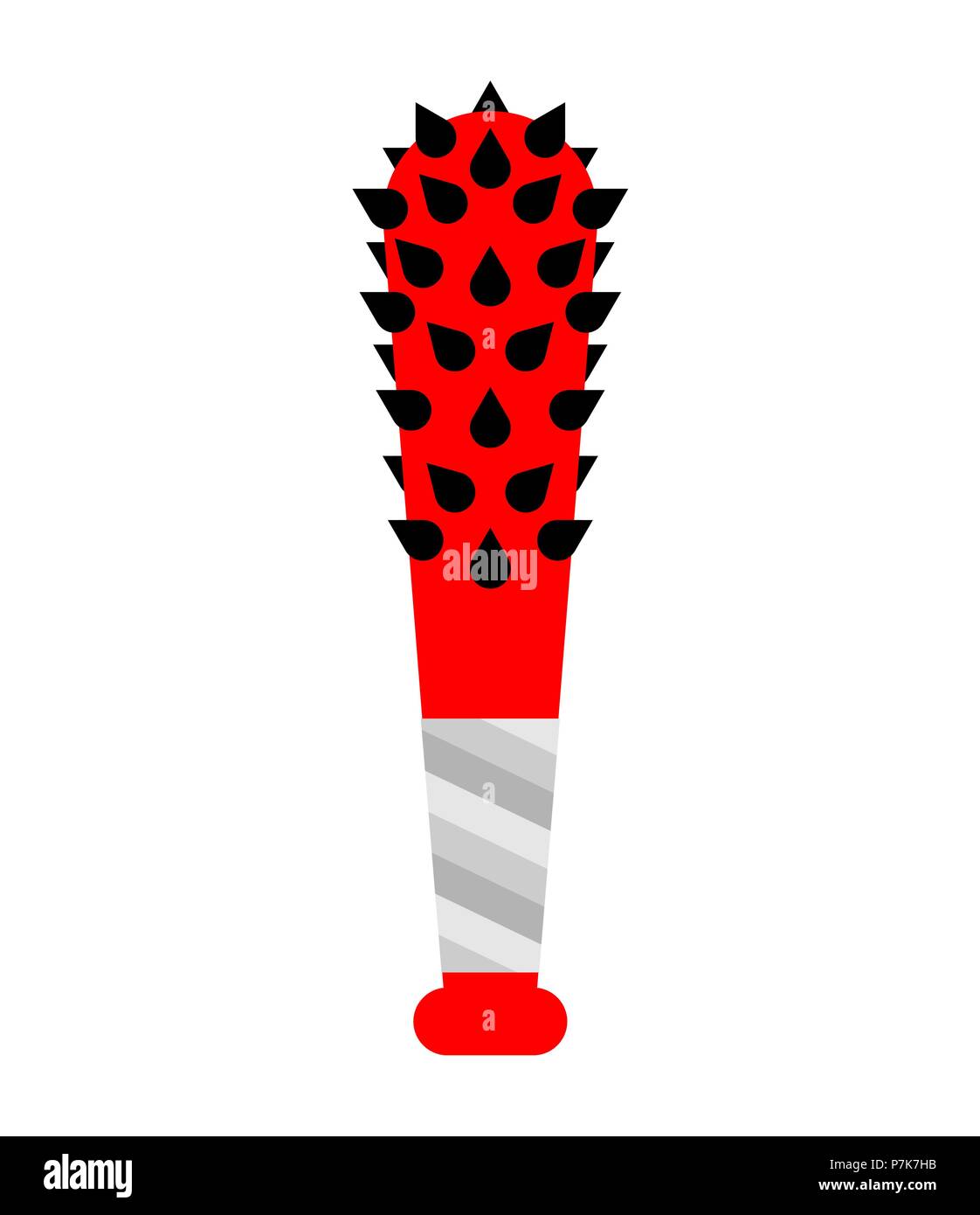 Baseball bat with thorns. Weapon bully vector illustration Stock Vector ...