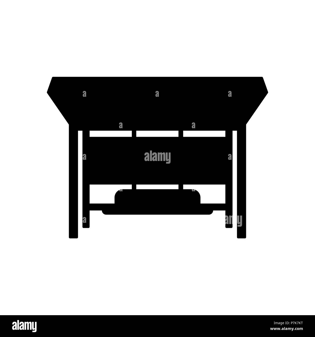 Bus stop isolated. bus station Vector illustration Stock Vector Image ...