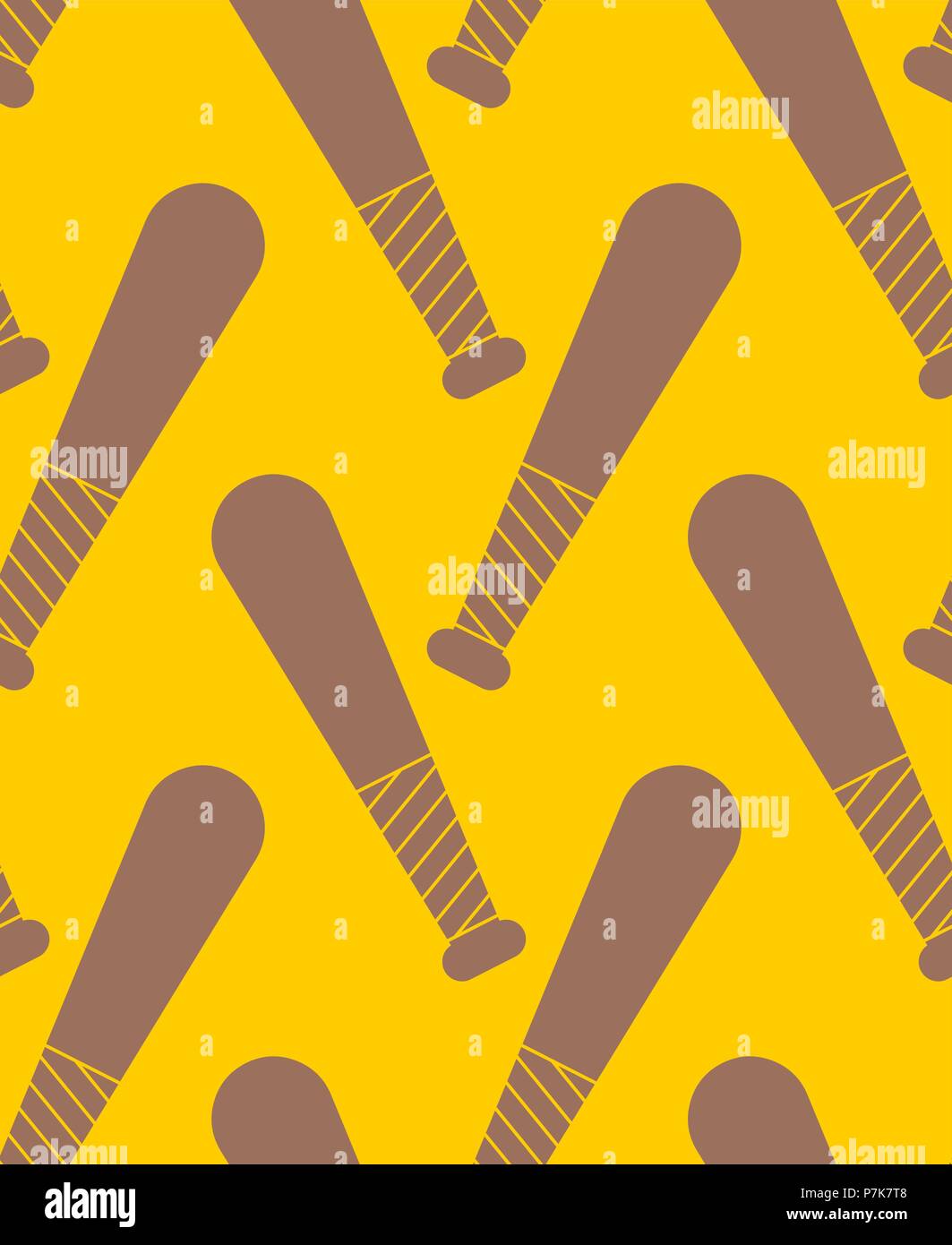 Baseball bat pattern seamless. Sports background vector illustration ...
