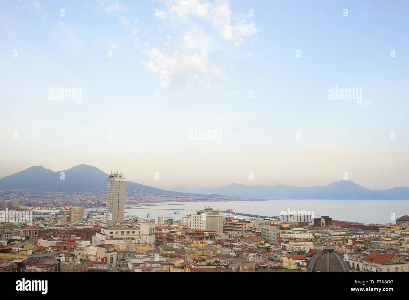 Landscape of city of Naples, italy Stock Photo - Alamy