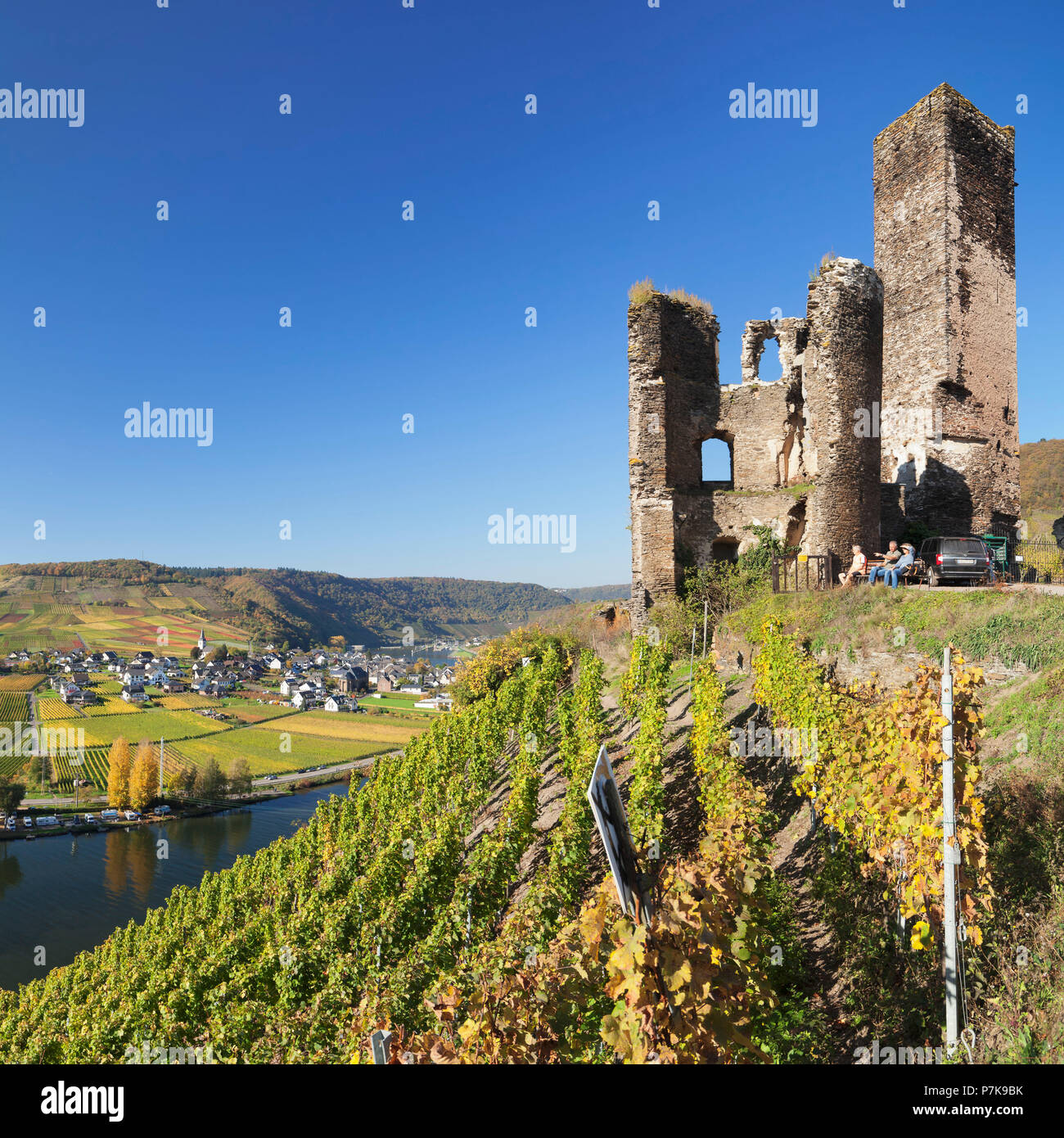 Castle ruin metternich beilstein germany hi-res stock photography and ...