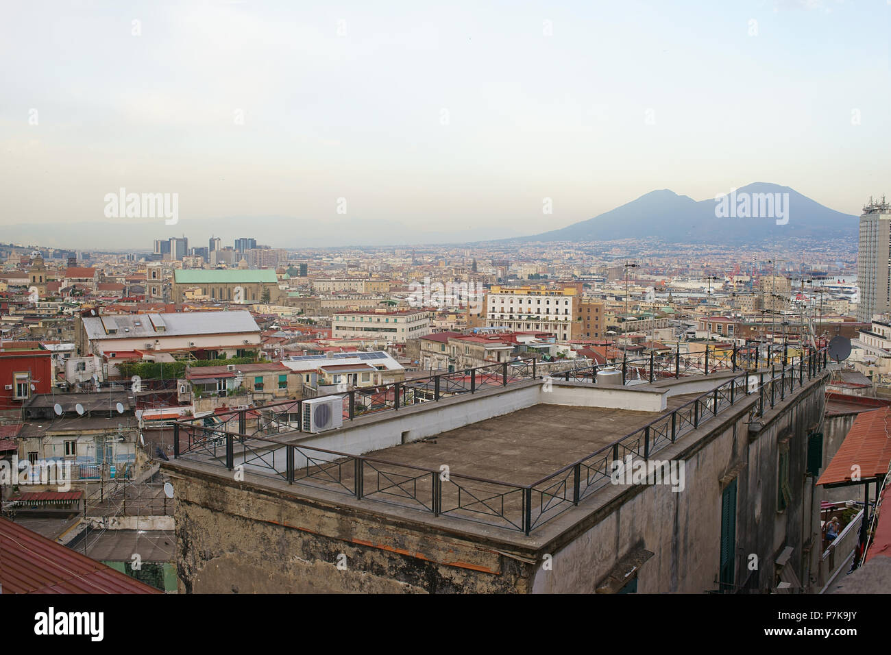 Landscape of city of Naples, italy Stock Photo - Alamy