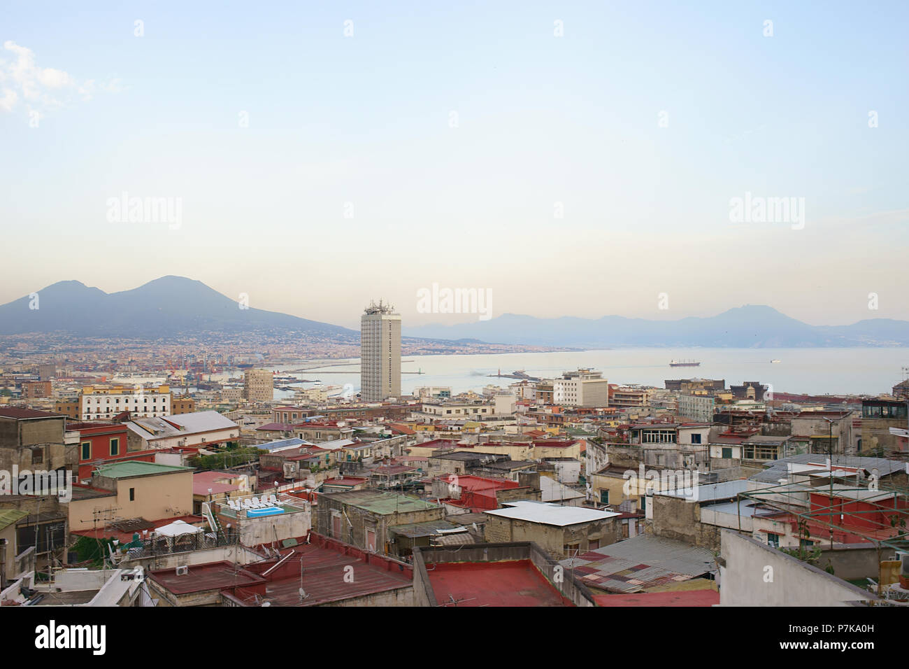 Landscape of city of Naples, italy Stock Photo - Alamy