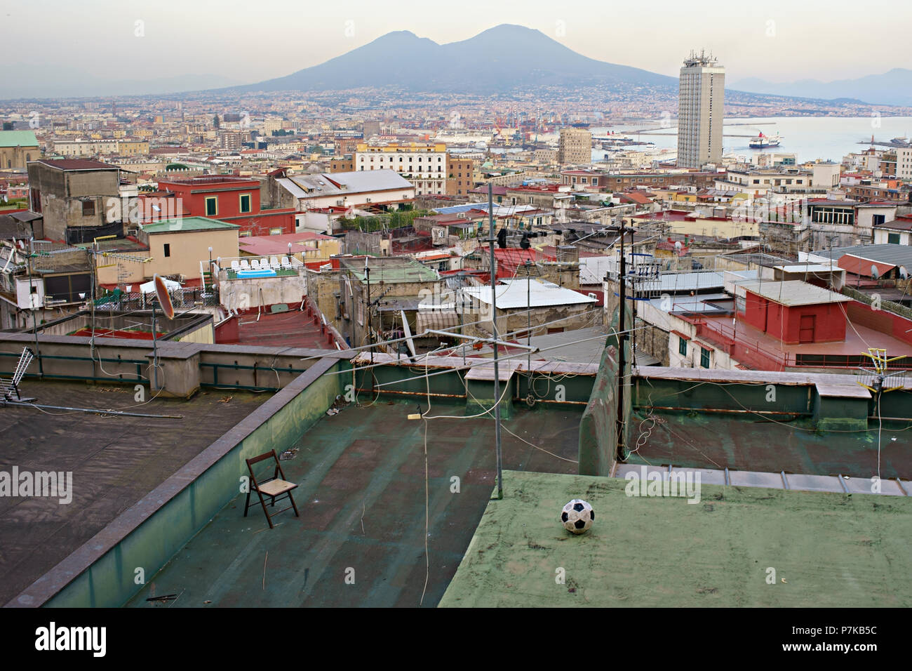 Landscape of city of Naples, italy Stock Photo - Alamy