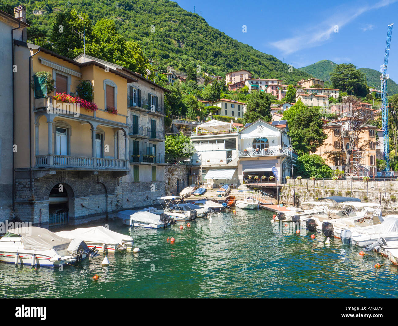 Lake with a small port hi-res stock photography and images - Alamy