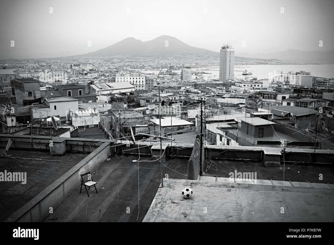 Landscape of city of Naples, italy Stock Photo - Alamy