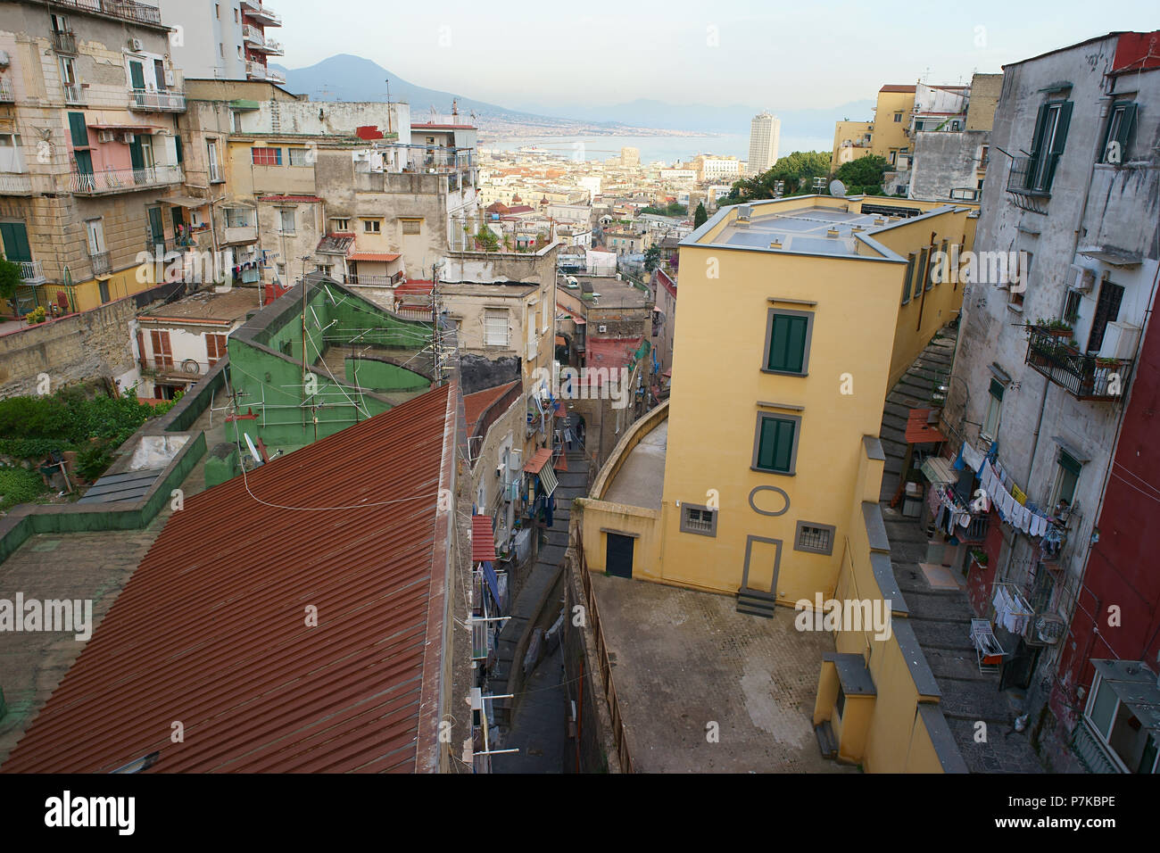 Landscape of city of Naples, italy Stock Photo - Alamy