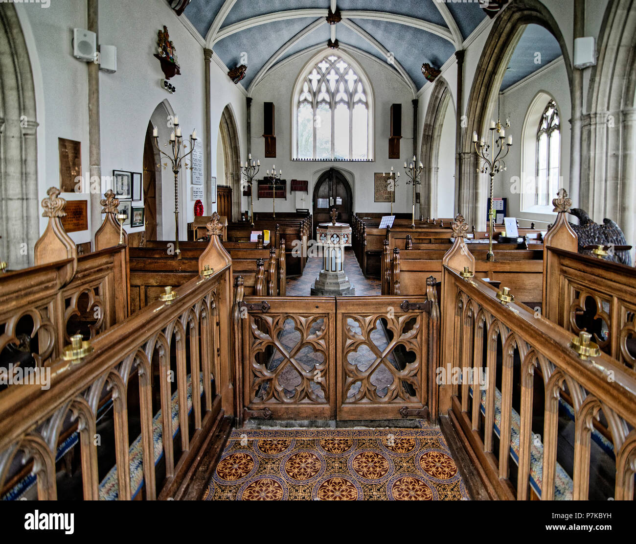St Nicholas is an anglican parish church at Moreton, Dorset, England ...