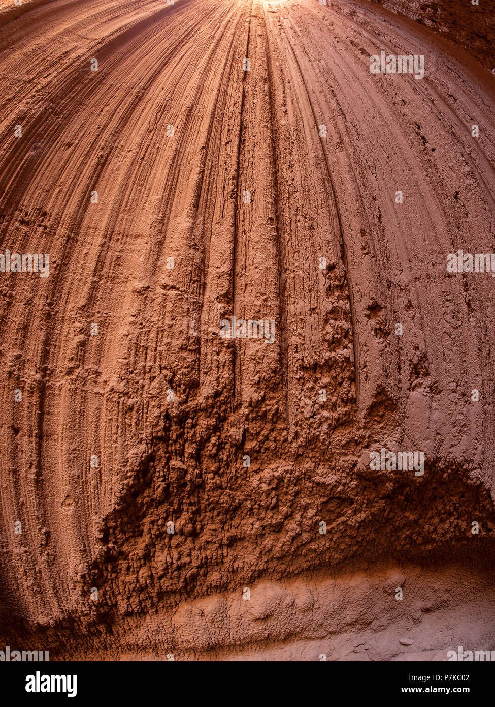 Inside one of the "Canyon Caves," Cathedral Gorge State Park, Panaca ...