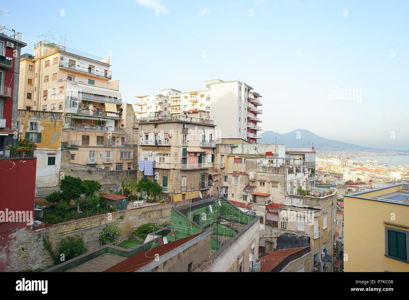 Landscape of city of Naples, italy Stock Photo - Alamy