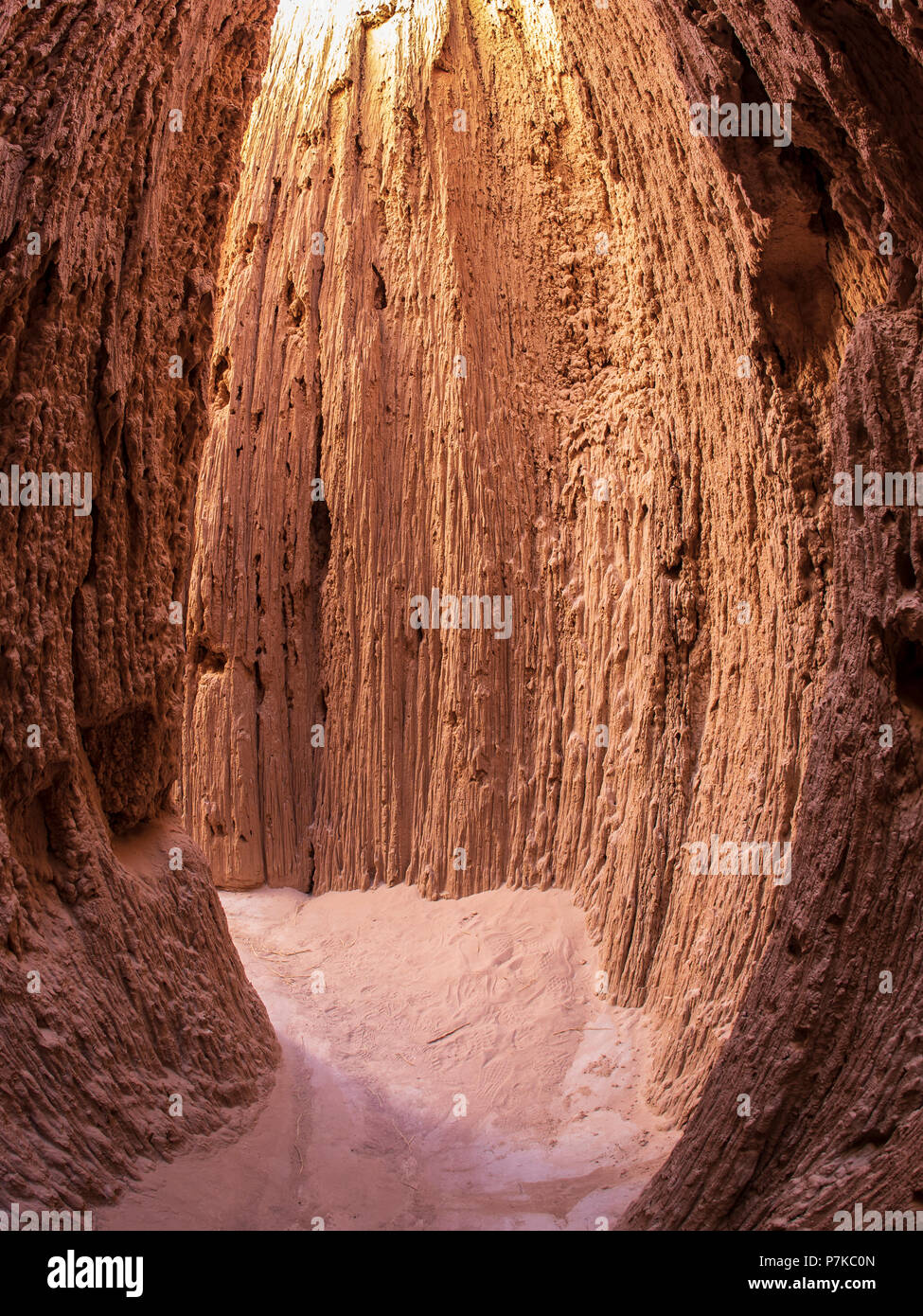 Inside one of the "Moon Caves," Cathedral Gorge State Park, Panaca ...