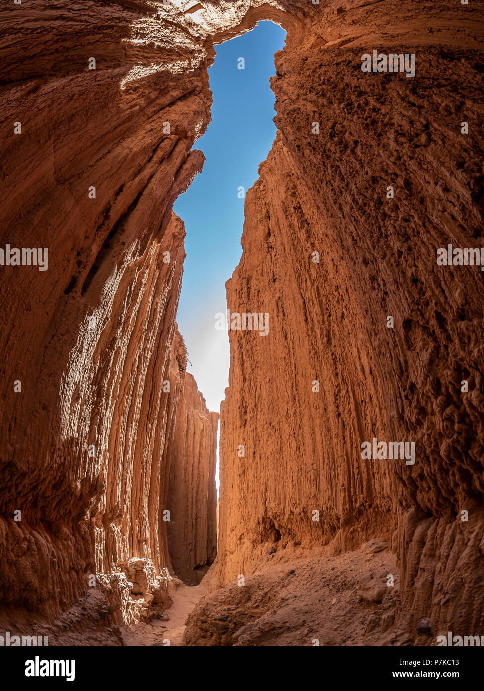 Inside one of the "Moon Caves," Cathedral Gorge State Park, Panaca ...