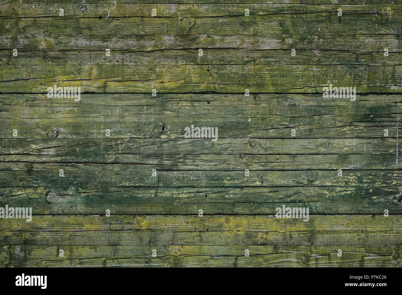 Beautiful wallpaper texture of worn green rusty paint in a wood plank ...