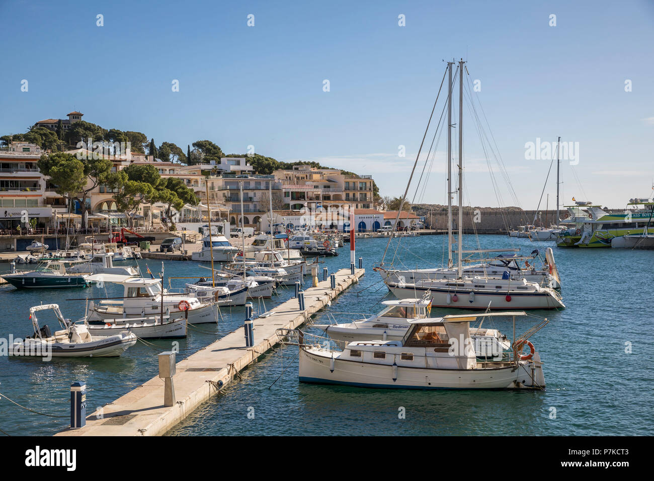 Town and harbour cala rajada hi-res stock photography and images - Alamy