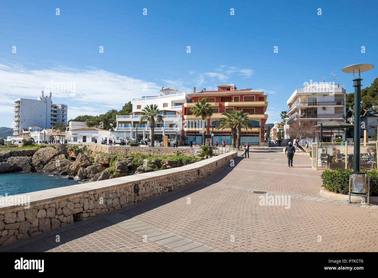 Town view and port of cala rajada hi-res stock photography and images ...