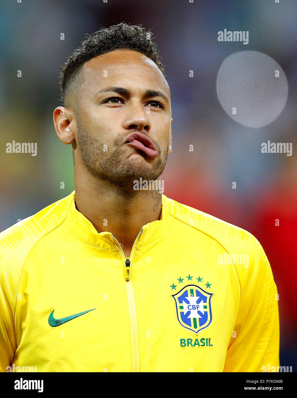 Kazan, Russia. 6th July 2018. Neymar do Brasil during the match between ...