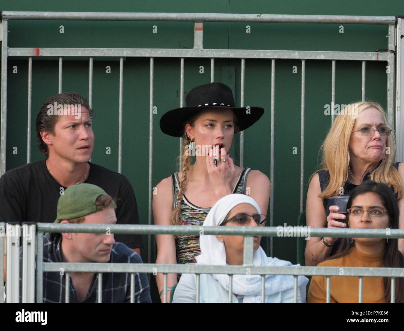 London, UK. 6th July 2018. Amber Heard and new her beau 31 year old ...