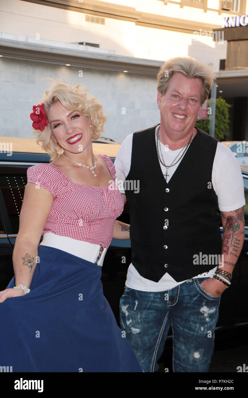 California, USA. 7th July 2018. Angie Finley, Joe Finley 07/06/2018 ...