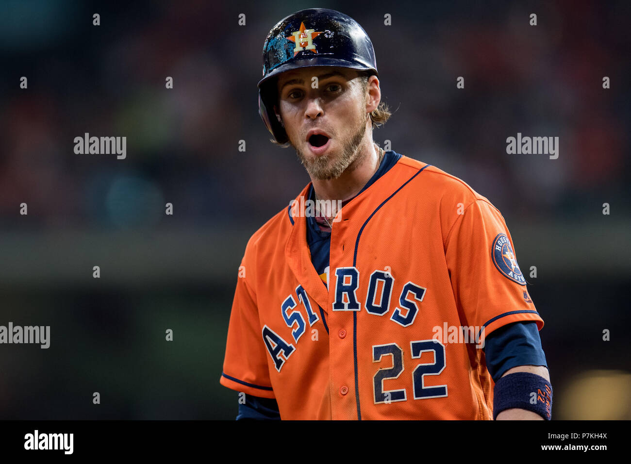 Houston, TX, USA. 6th July, 2018. Houston Astros right fielder Josh ...