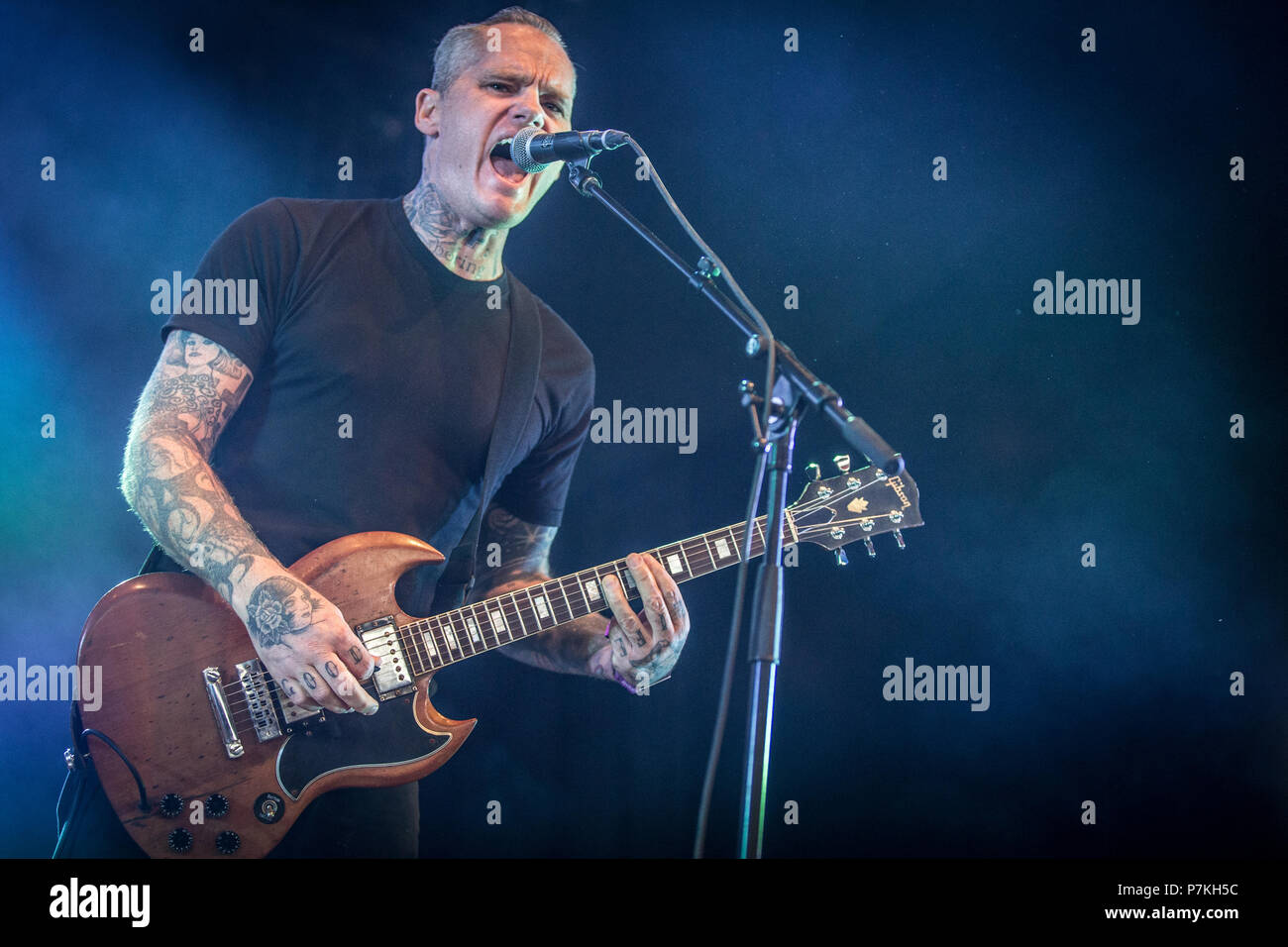 Roskilde, Denmark. 6th July 2018. The American hardcore punk group Dead ...