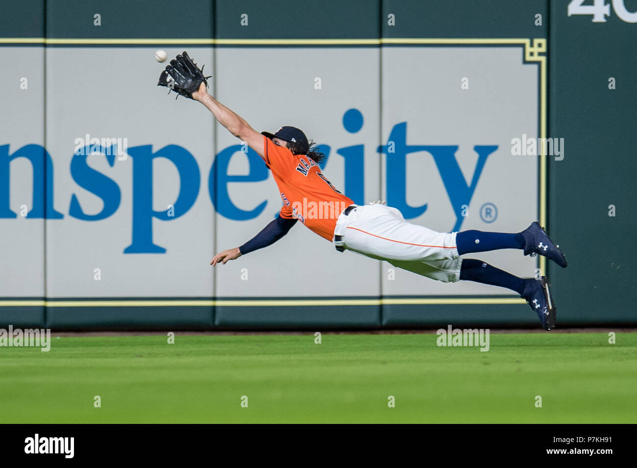 Houston, TX, USA. 6th July, 2018. Houston Astros center fielder Jake ...