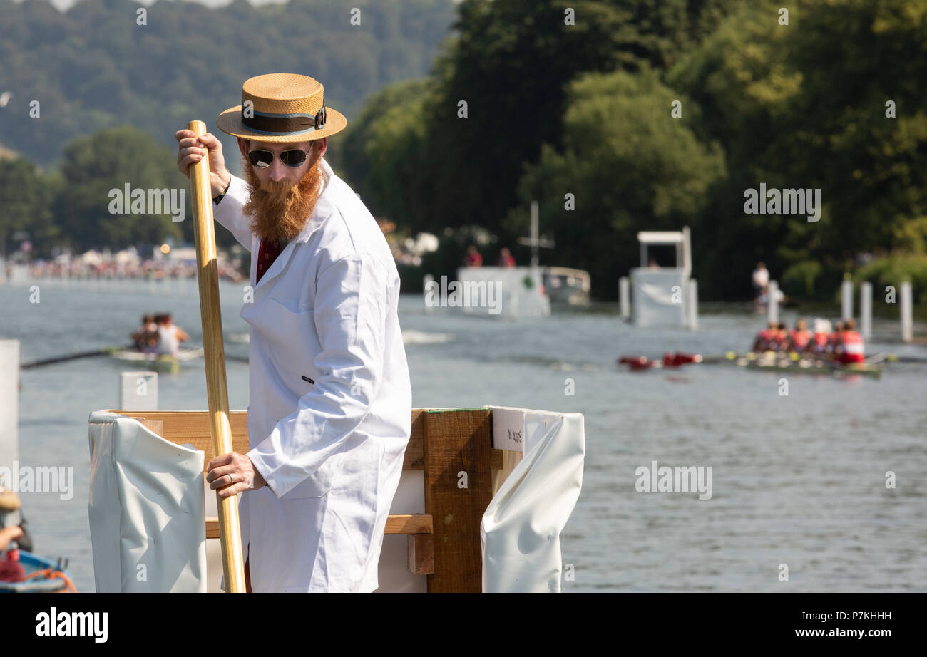 Henley Royal Regatta, Henley on Thames, UK. 7th July 2018. UK weather ...