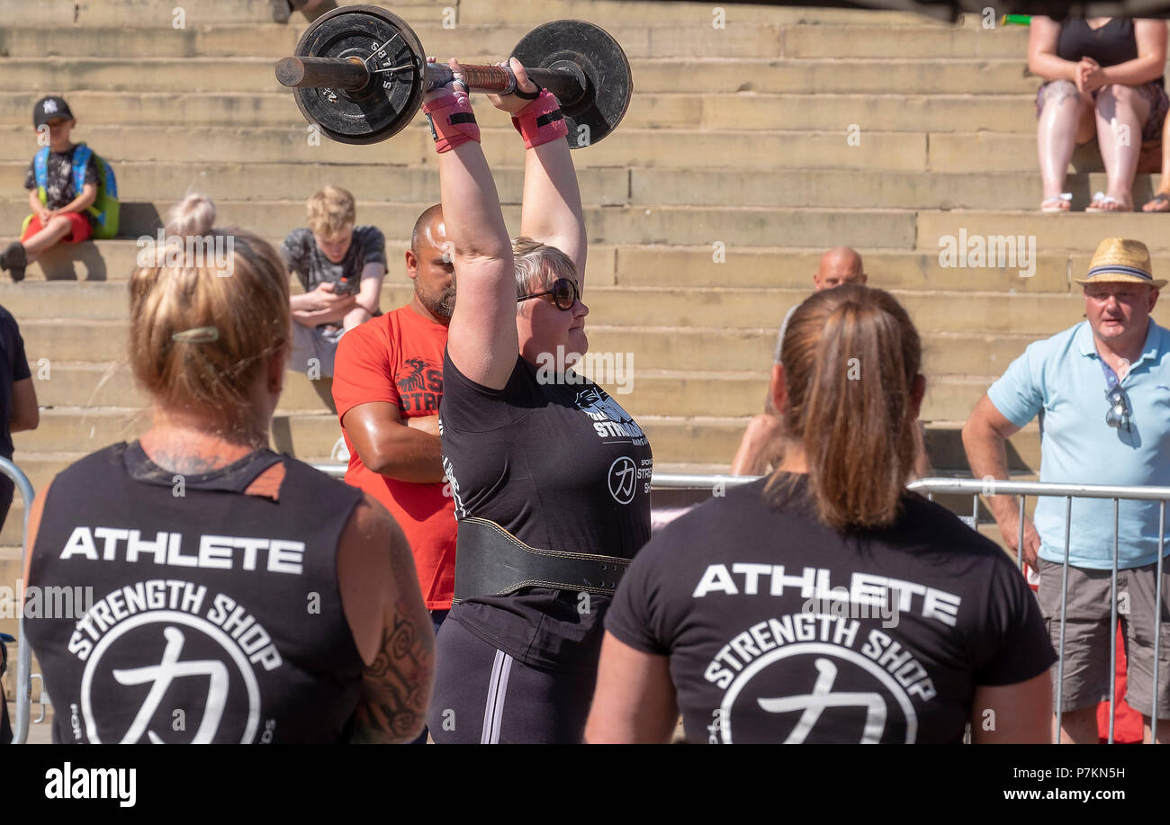 Bolton; Uk; 7th July; 2017. Female atheletes take part in the 2018 ...