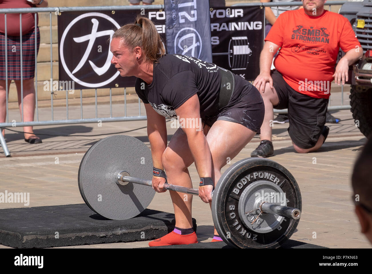 Bolton; Uk; 7th July; 2017. Female atheletes take part in the 2018 ...