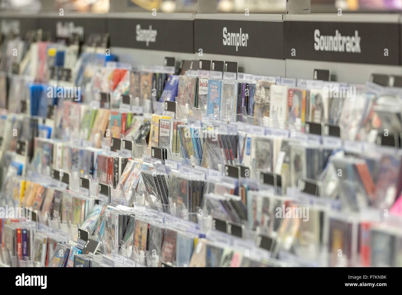 Ingolstadt, Germany. 06th July, 2018. CDs are on display at an ...