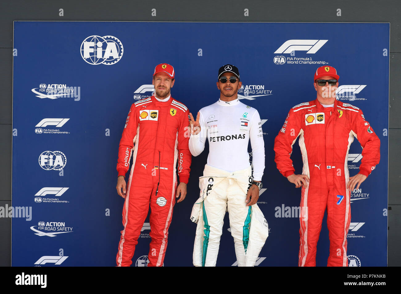 Ferrari pole sitter lewis hamilton hi-res stock photography and images ...