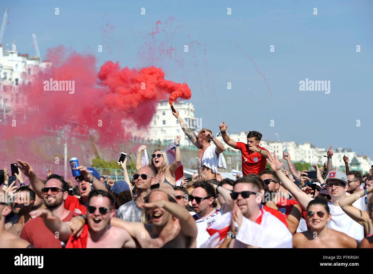Football fans red flares High Resolution Stock Photography and Images ...