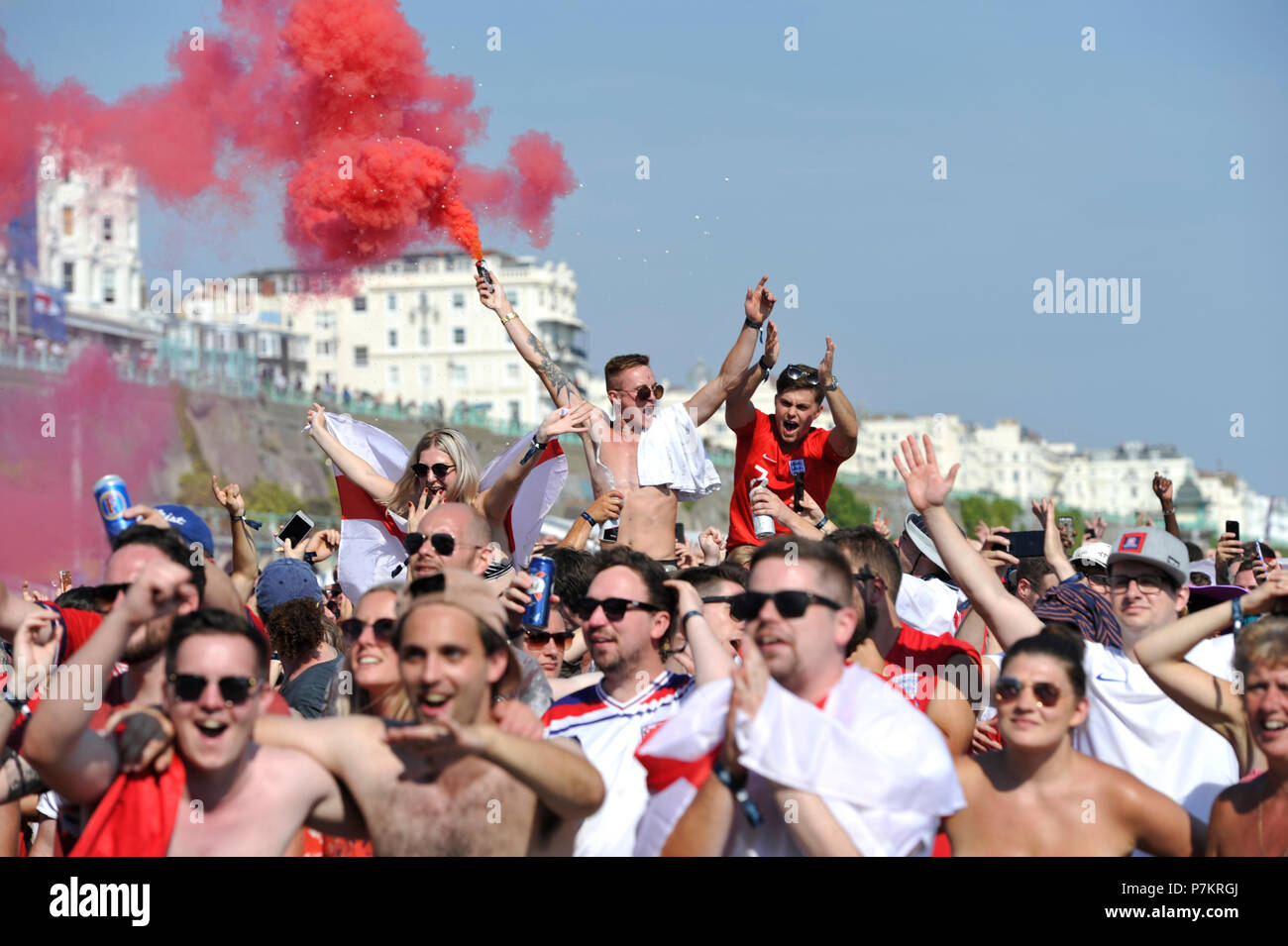 Soccer fans flare hi-res stock photography and images - Alamy