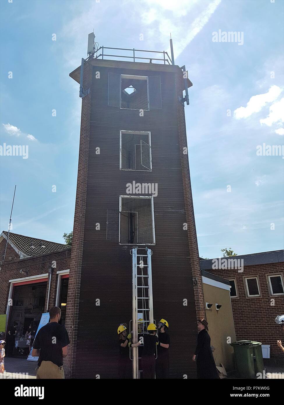 Fire station fire hose tower hi-res stock photography and images - Alamy